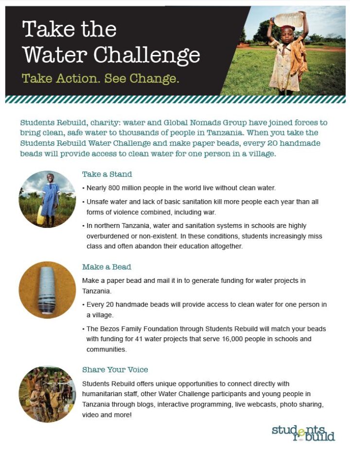 Water Challenge - Fact Sheet | Students Rebuild