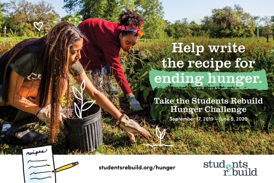 Desafío contra el hambre - Cartel promocional | Students Rebuild