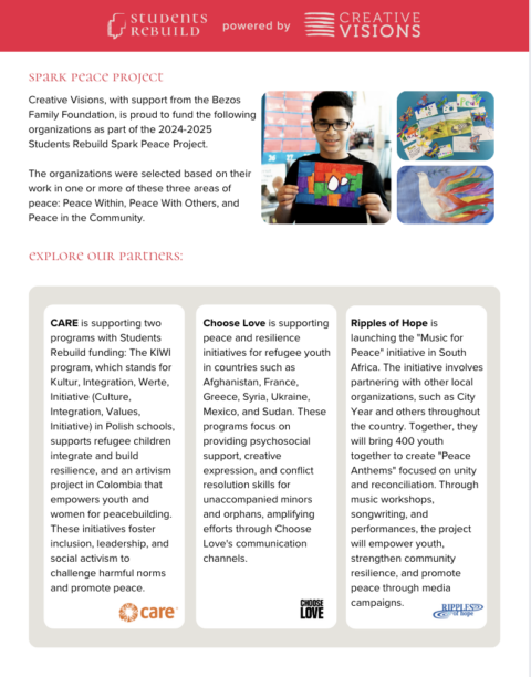 Spark Peace Project | Students Rebuild