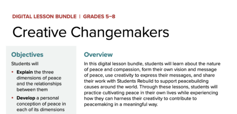 Spark Peace Project | Students Rebuild