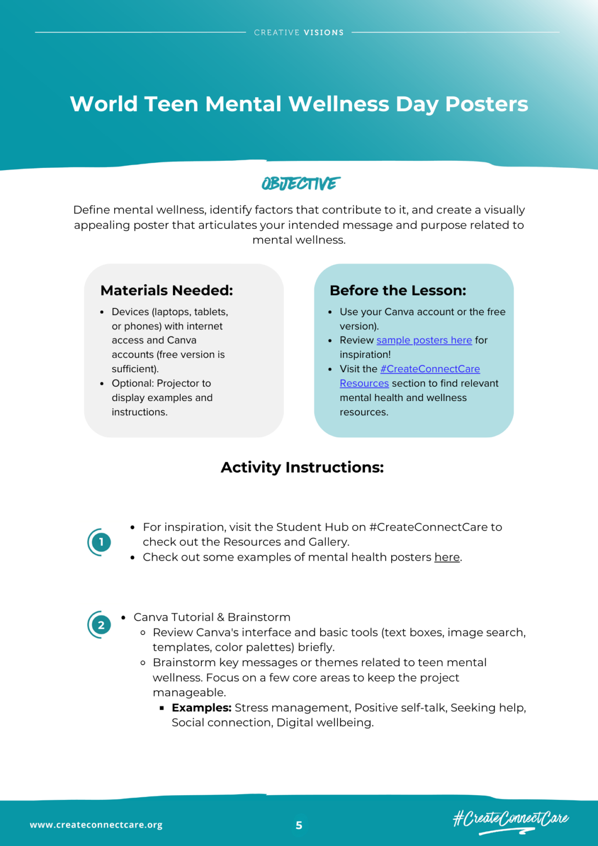 Resources | #CreateConnectCare